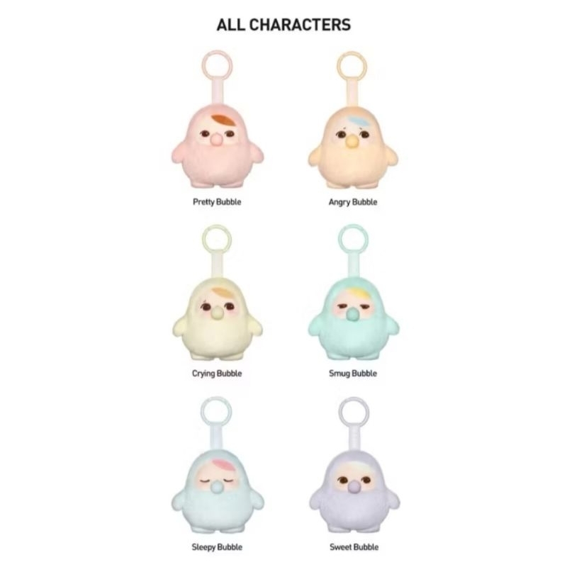 Jual POPMART PUCKY BEANIE BUBBLE UP SERIES PLUSH PENDANT KEYCHAIN GANCI ...