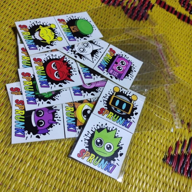 Jual Sticker Sprunki Siap Dijual Lagi isi 2pcs | Shopee Indonesia