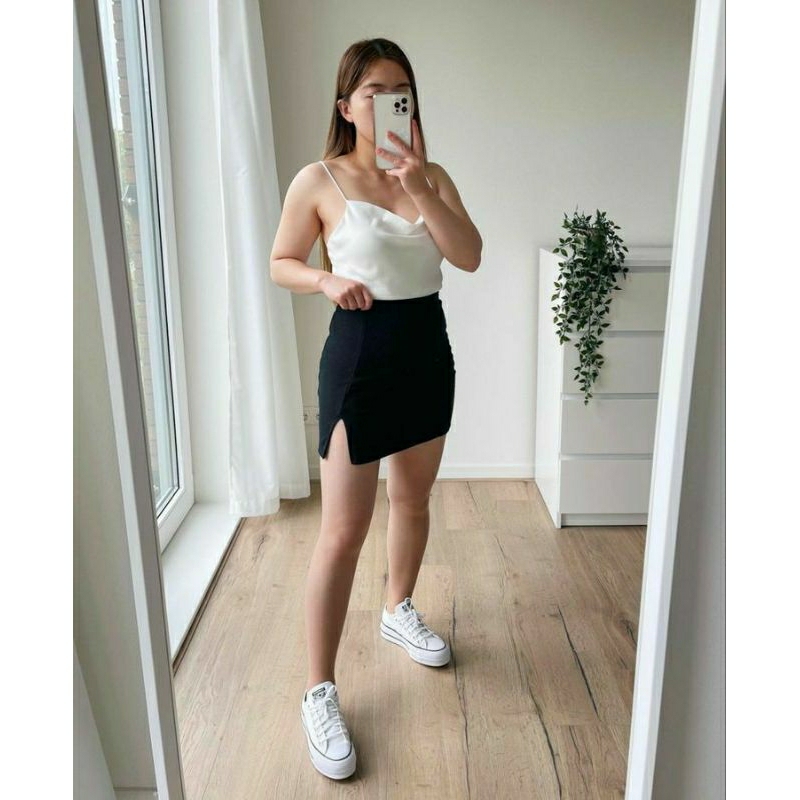 Jual Rok Span Wanita Sexy Paha Belah Koreanstyle Terbaru High Waist ...