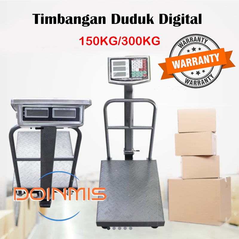 Jual ⚡Ready⚡Timbangan Duduk Digital 150Kg Charger Elektronik Pagar Lipat Singel Display Sembako ...