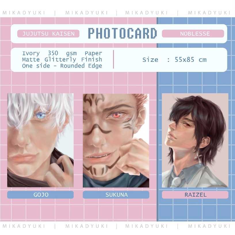 Jual PHOTOCARD - GOJO SUKUNA RAIZEL - JUJUTSU KAISEN NOBLESSE | Shopee ...