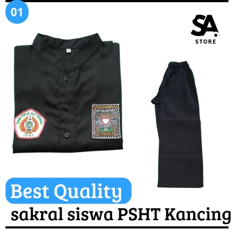 Jual Sakral Siswa Psht Kancing / Sakral PSHT /Baju Silat / Sakral Siswa ...