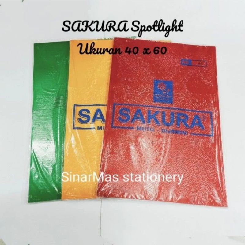 Jual Kertas Cover Jilid Foil Sakura /Kertas Sakura Spotlight /Kertas ...