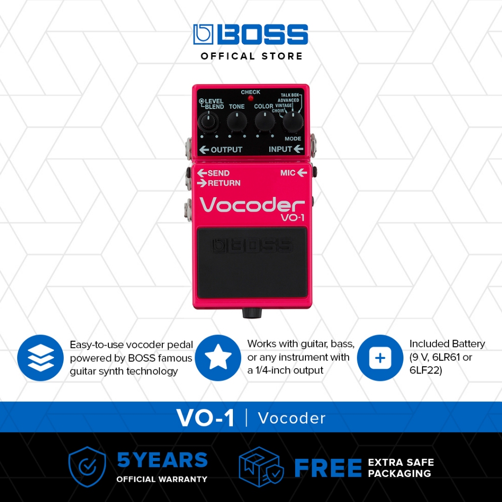 Jual BOSS VO-1 Vocoder Pedal Efek Stompbox | Shopee Indonesia
