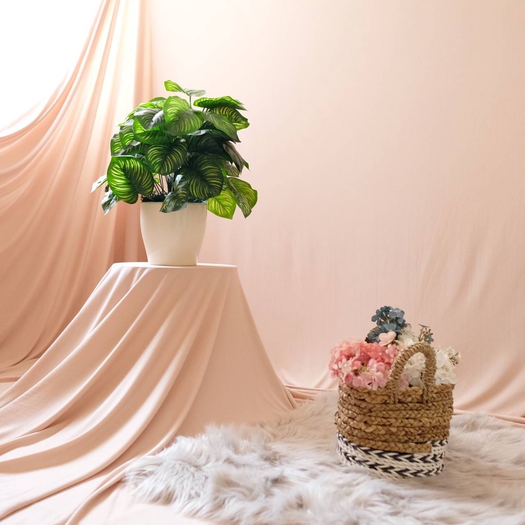 Jual KAIN BACKDROP CREAM KAIN BACKGROUND KREM KAIN DEKORASI KAIN POLOS ...