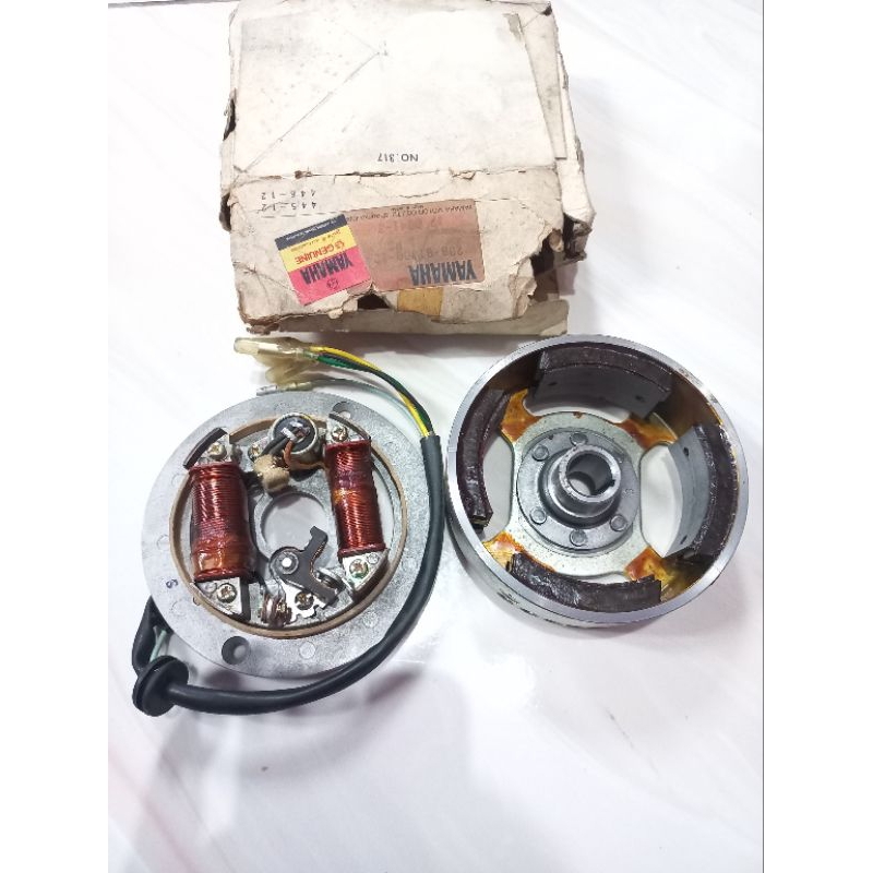Jual Spull Assy Pengapian Set Magnet Platina Yamaha V80 V75 V50 U7E Nos ...