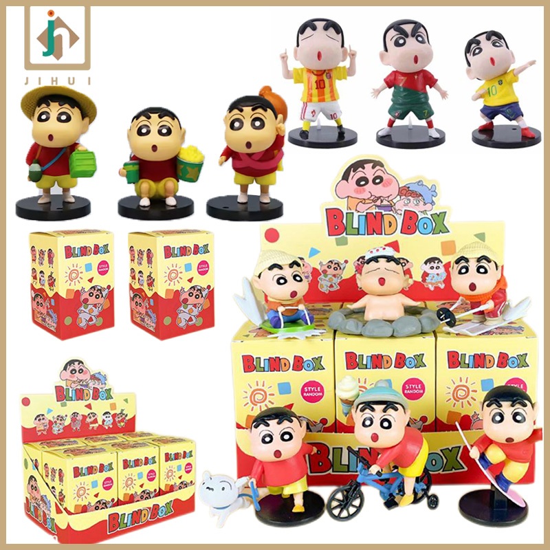 Jual JIHUI Mainan Crayon Shinchan Blind Box / Blind Box Shini-RANDOM ...