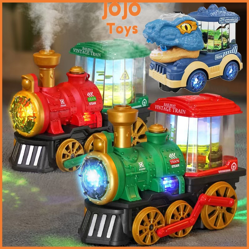 Jual JOJO Mainan Anak Spray Kereta Lampu LED dan Efek Suara Realistis ...