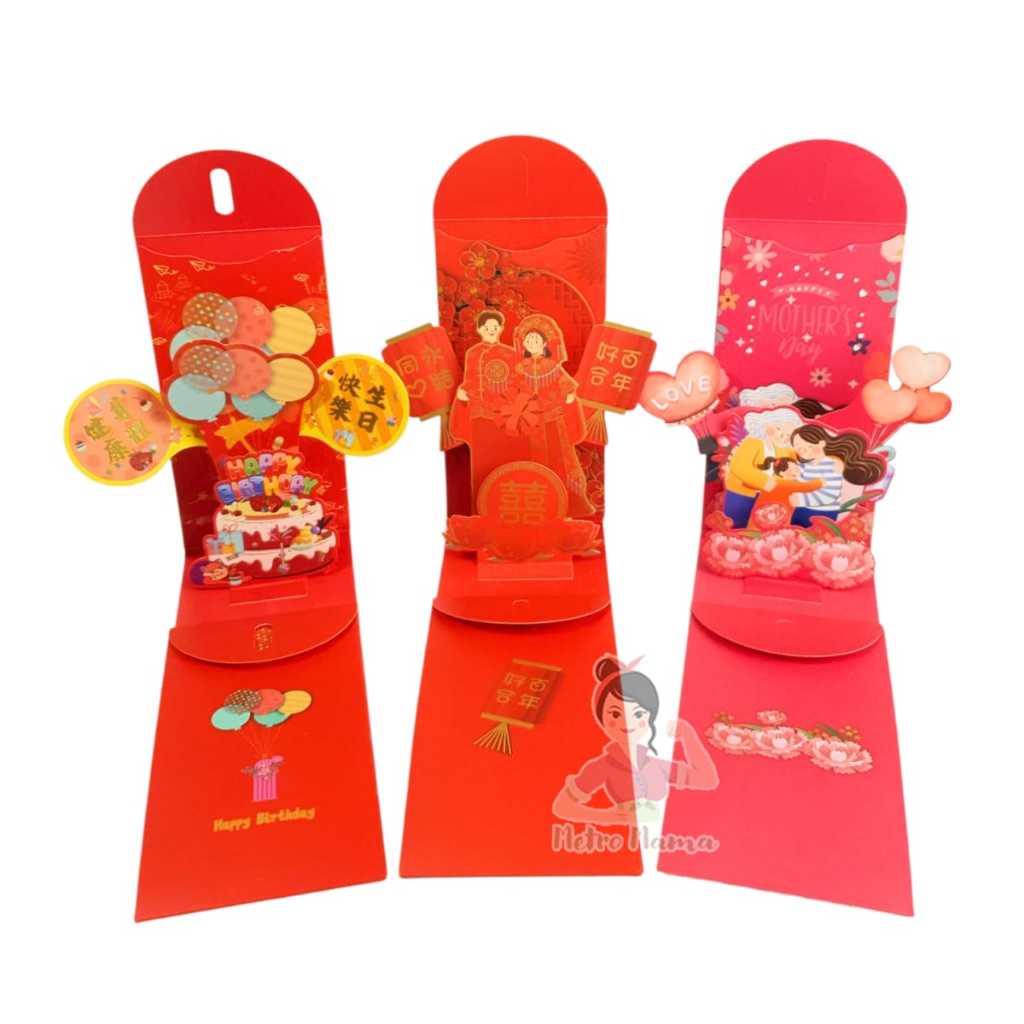 Jual Angpao Pop Up 3D 2025 Angpau Amplop Wedding Ultah Hari Ibu ...