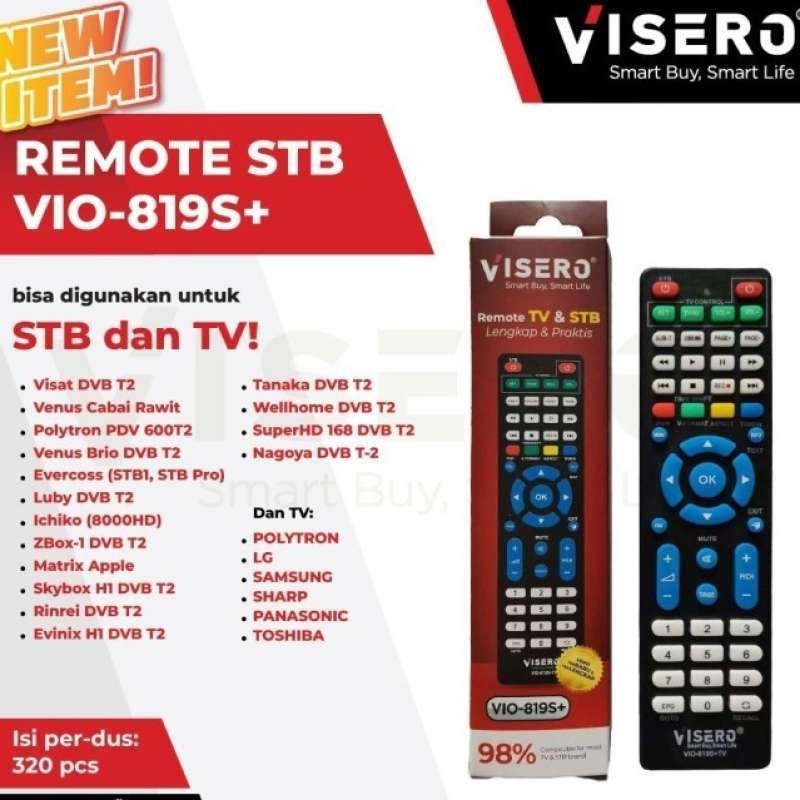Jual Remot Universal untuk tv dan STB untuk mudah dan praktis VISERO ...