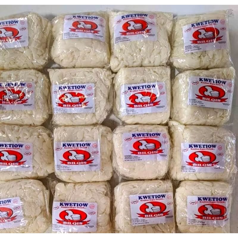 Jual Kwetiau Putih Basah Mentah Halal/ Kuetiaw Seblak dan Mie | Shopee ...