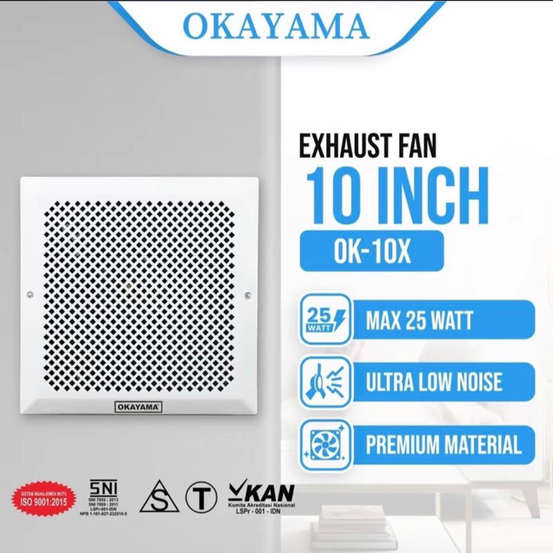 Jual OKAYAMA Exhaust Fan 10 inch / Hexos Fan / Kipas Angin Penyedot ...