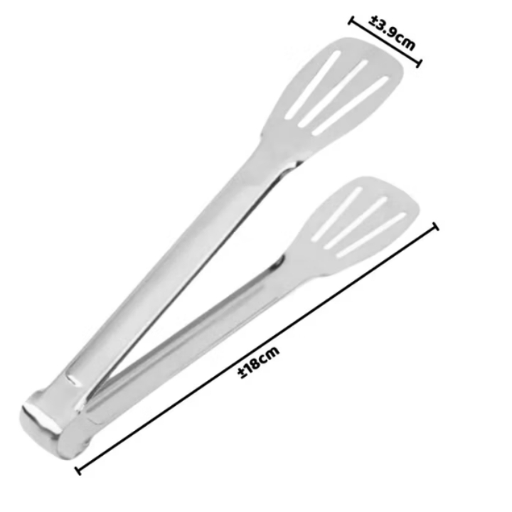 Jual Capitan Makanan Stainless Steel 18cm / Alat Jepit Makanan Food ...