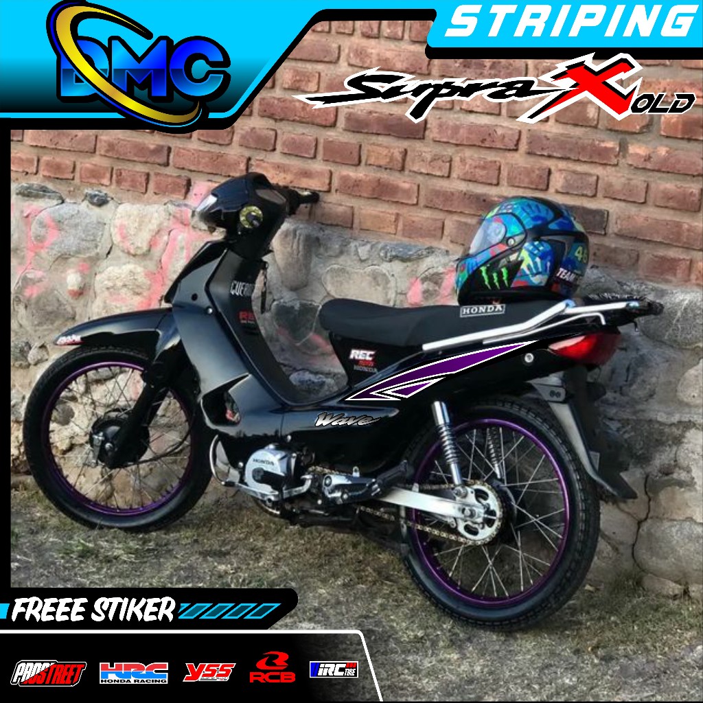 Jual 06/STRIPING MOTOR HONDA SUPRA X OLD DESAIN SIMPEL KEREN | Shopee ...