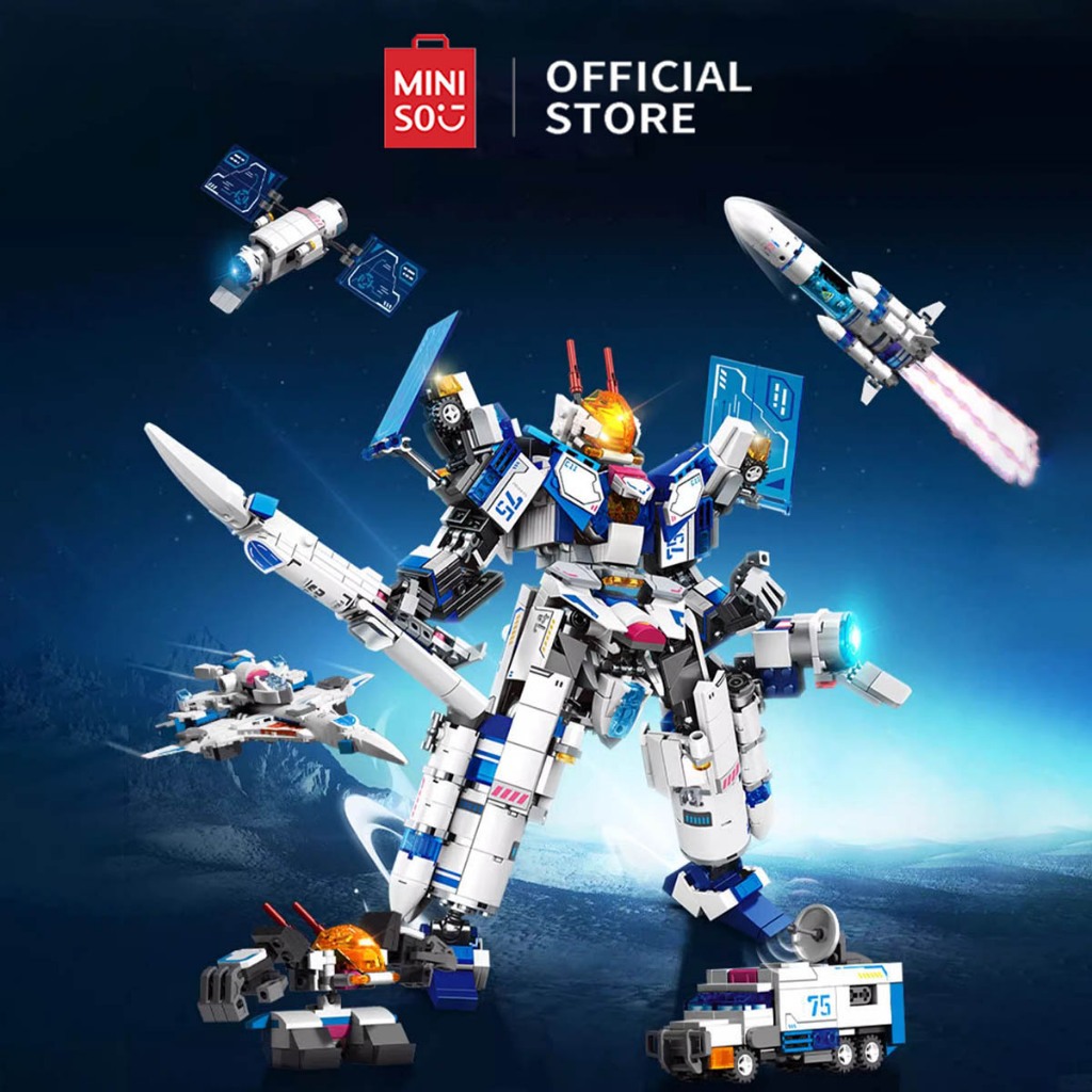 Jual Miniso IDN Wise Kids Fun-City Theme Series Building Blocks-Patrol ...