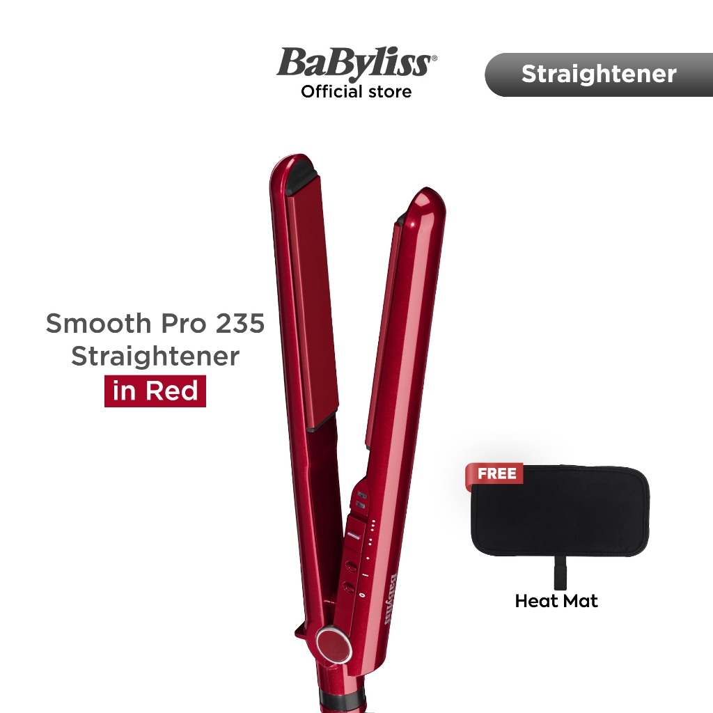 Jual Babyliss Paris Smooth Pro 235 Straightener In Red BL2398BU ...