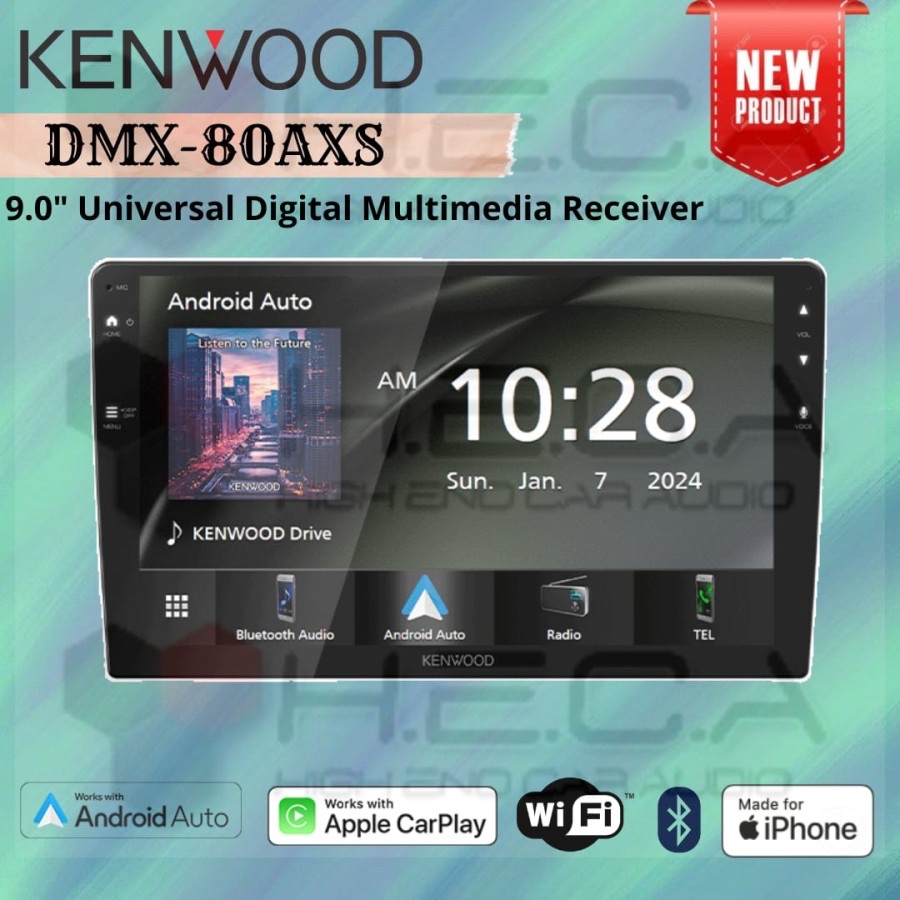 Jual KENWOOD DMX-80AXS Head Unit 9" Inch Double Din Tape Audio Mobil DMX80AXS 80AXS | Shopee ...