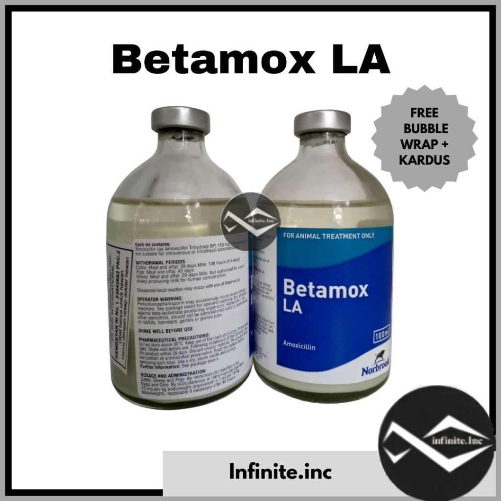 Jual Betamox LA 100ml Obat Infeksi Hewan 100 ml mirip Longamox SK Bio ...