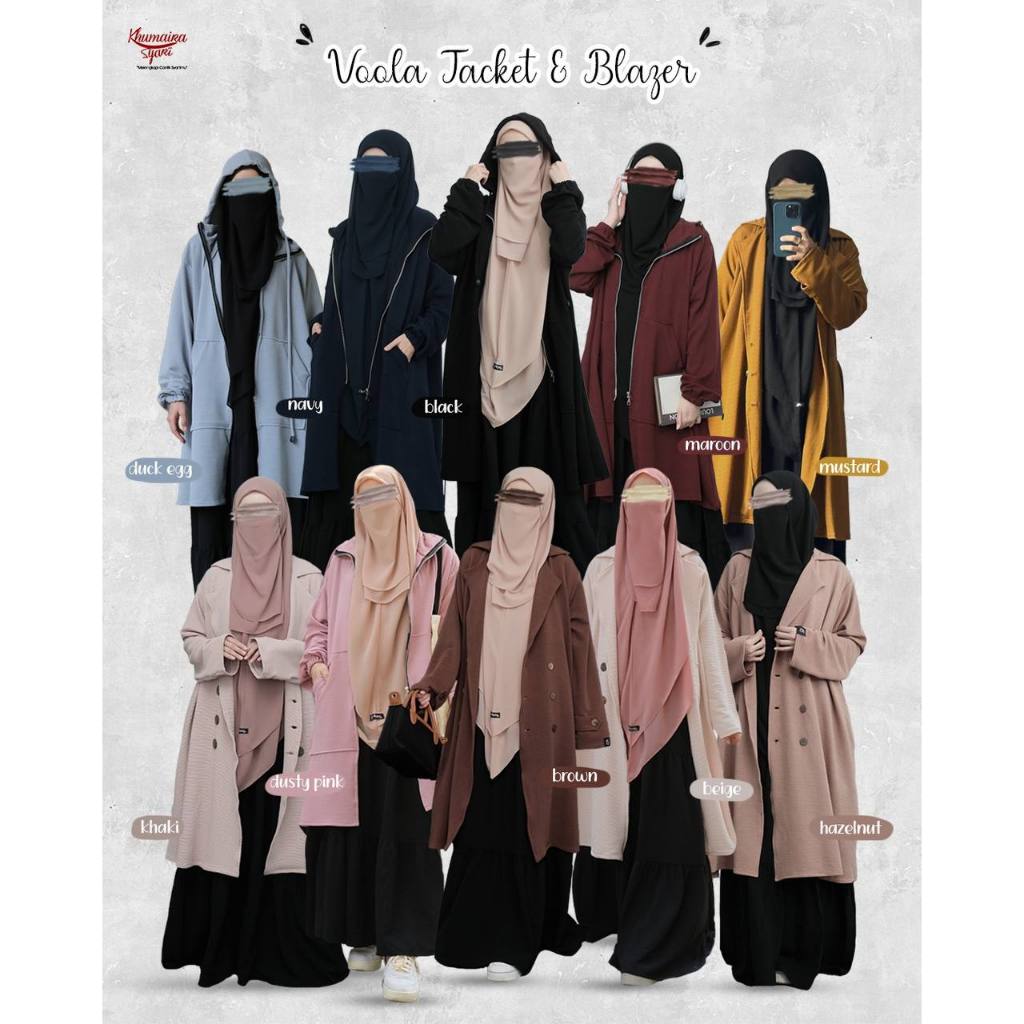 Jual Voola Blazer dan Jacket by Khumaira Syari Outerwear | Shopee Indonesia