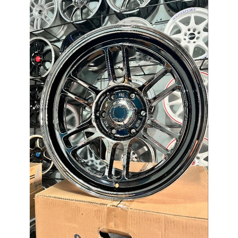 Jual velg mobil RPT / WINCH r18 black chrome pcd 6x139, 7 kondisi baru ...