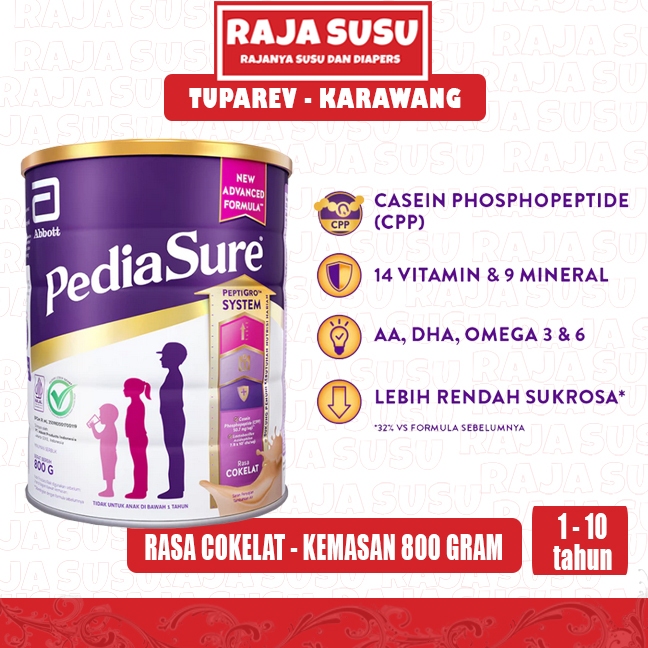 Jual PEDIASURE COKELAT 800 GR - RAJA SUSU | Shopee Indonesia