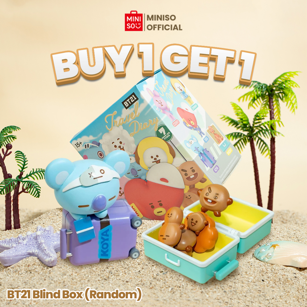 Jual [BUY 1 GET 1] MINISO TOY - Miniso x BT21 Collection Blind Box Seri ...