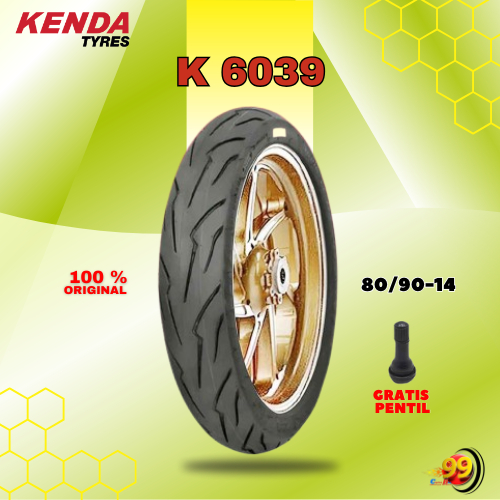 Jual Ban Soft Compound Motor Matic KENDA K6039 80/90 Ring 14 Tubeless ...