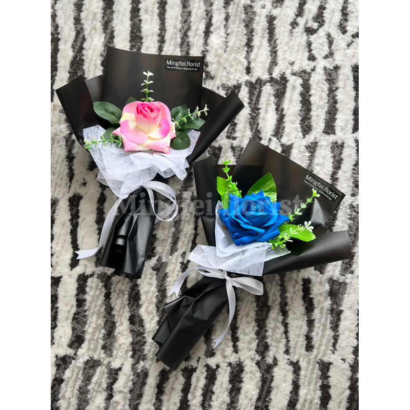 Jual Single Flower Bunga Mawar/Rose + Packing (Bouquet/Buket/Karang ...
