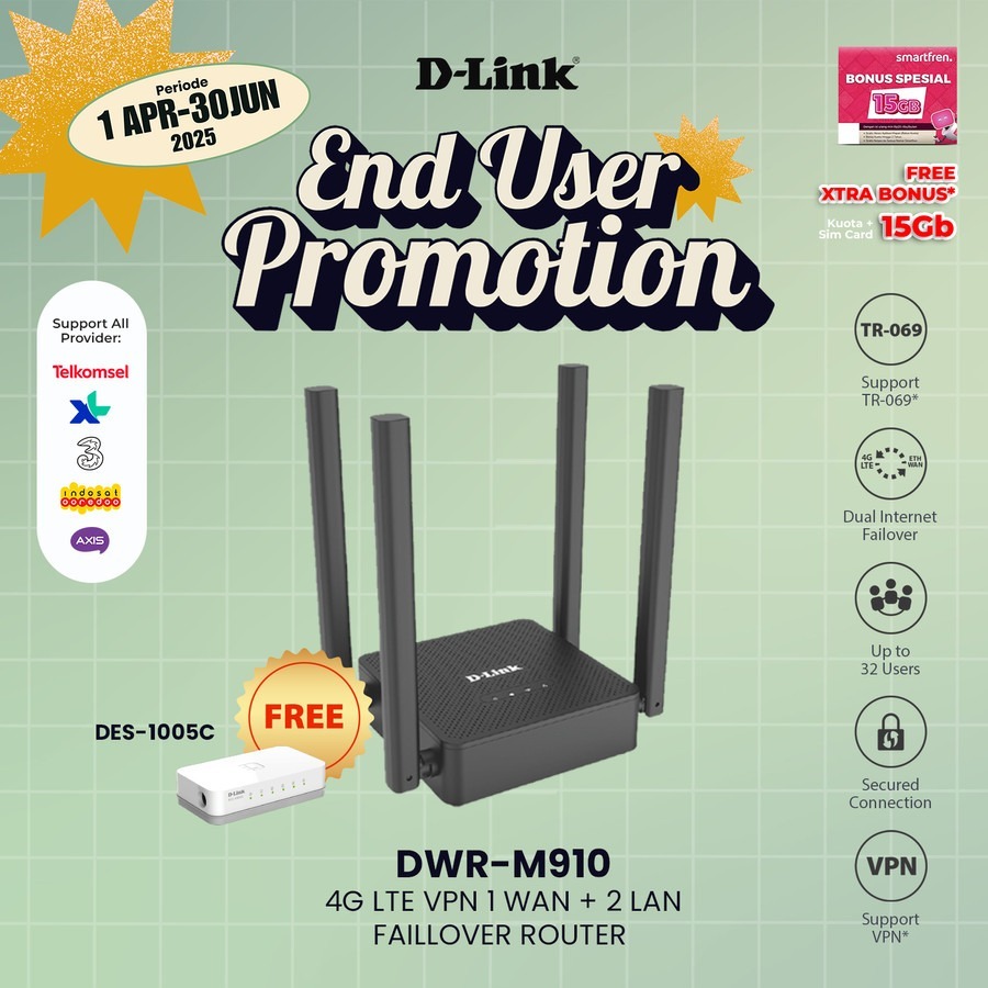 Jual MODEM 4G LTE D-LINK DWR-920 DWR-M910 WIRELESS N300 ROUTER | Shopee Indonesia