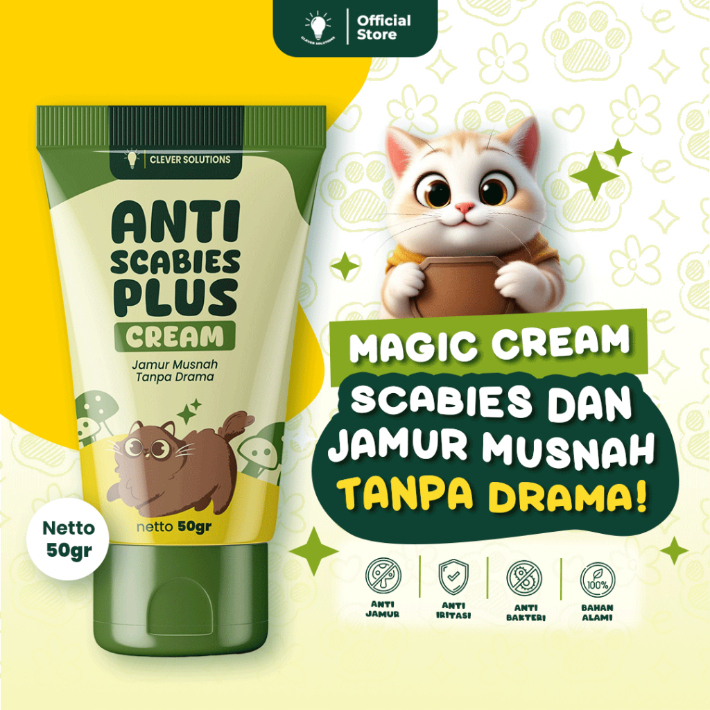 Jual Clever Solutions - Anti Scabies Plus Cream Salep Jamur Ampuh, Anti ...