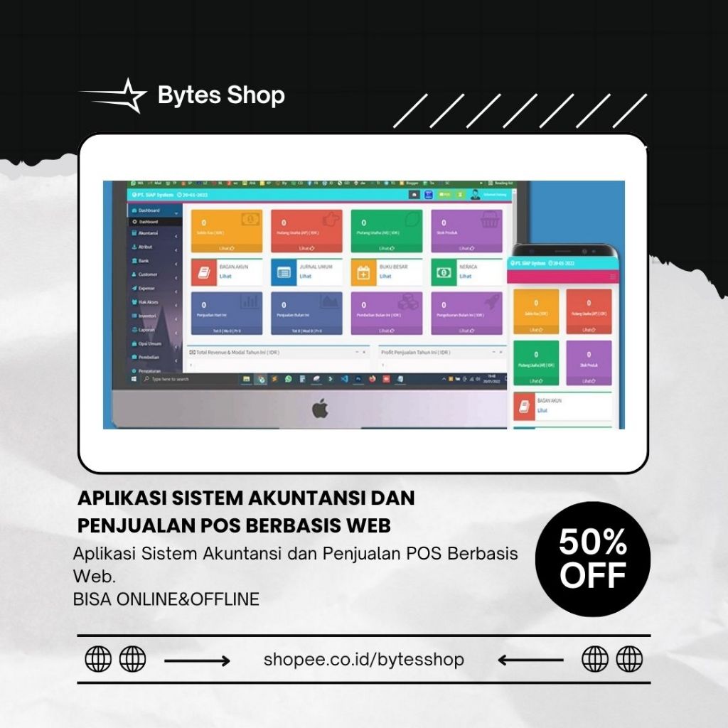 Jual Aplikasi Sistem Akuntansi dan Penjualan POS Berbasis Web | Shopee Indonesia