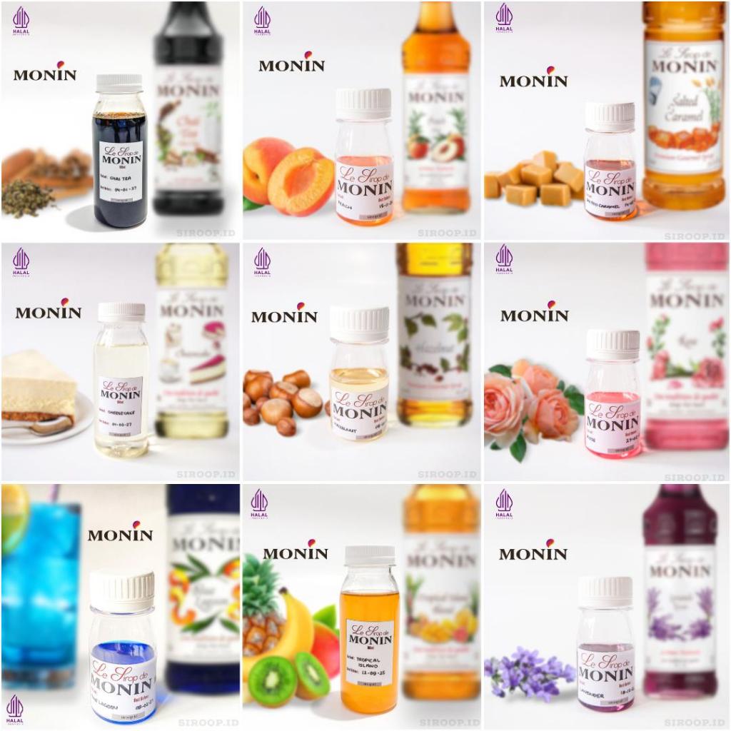 Jual Monin All Flavours Syrup Repack 100ml | Shopee Indonesia