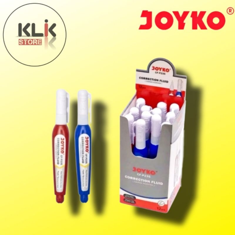 Jual (Pack / 12pcs) Correction Pen Fluid Joyko P-235 / Tip Ex Stipo ...