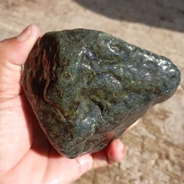 Jual rough batu badar besi hijau 880gr | Shopee Indonesia