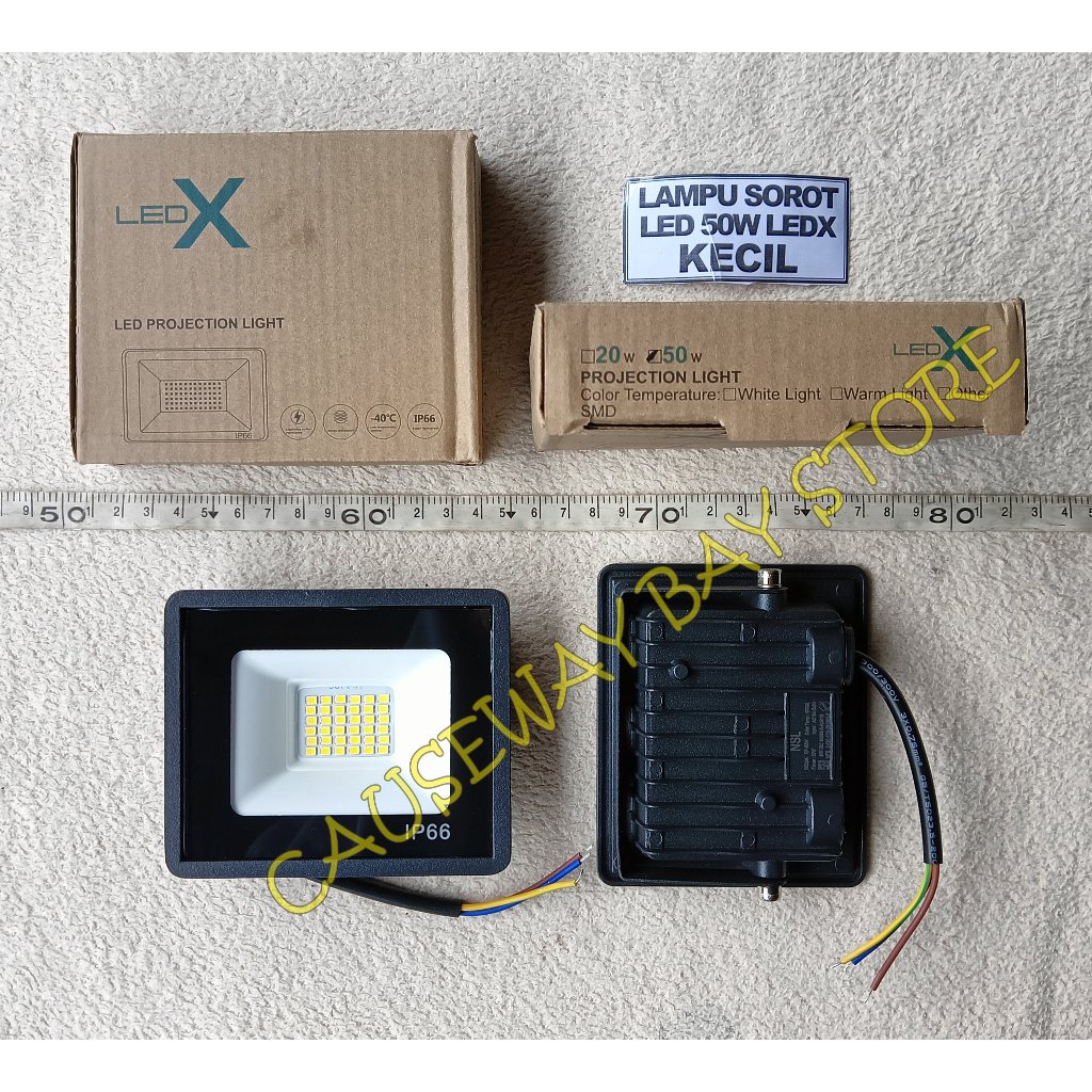 Jual LAMPU SOROT LED 50W LEDX KECIL | Shopee Indonesia