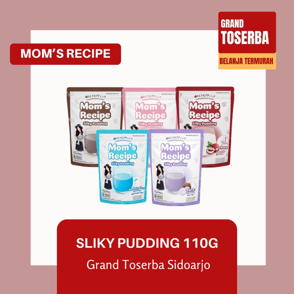 Jual MOM'S RECIPE SILKY PUDDING 110g - 155g / PUDDING POWDER INSTANT | Shopee Indonesia