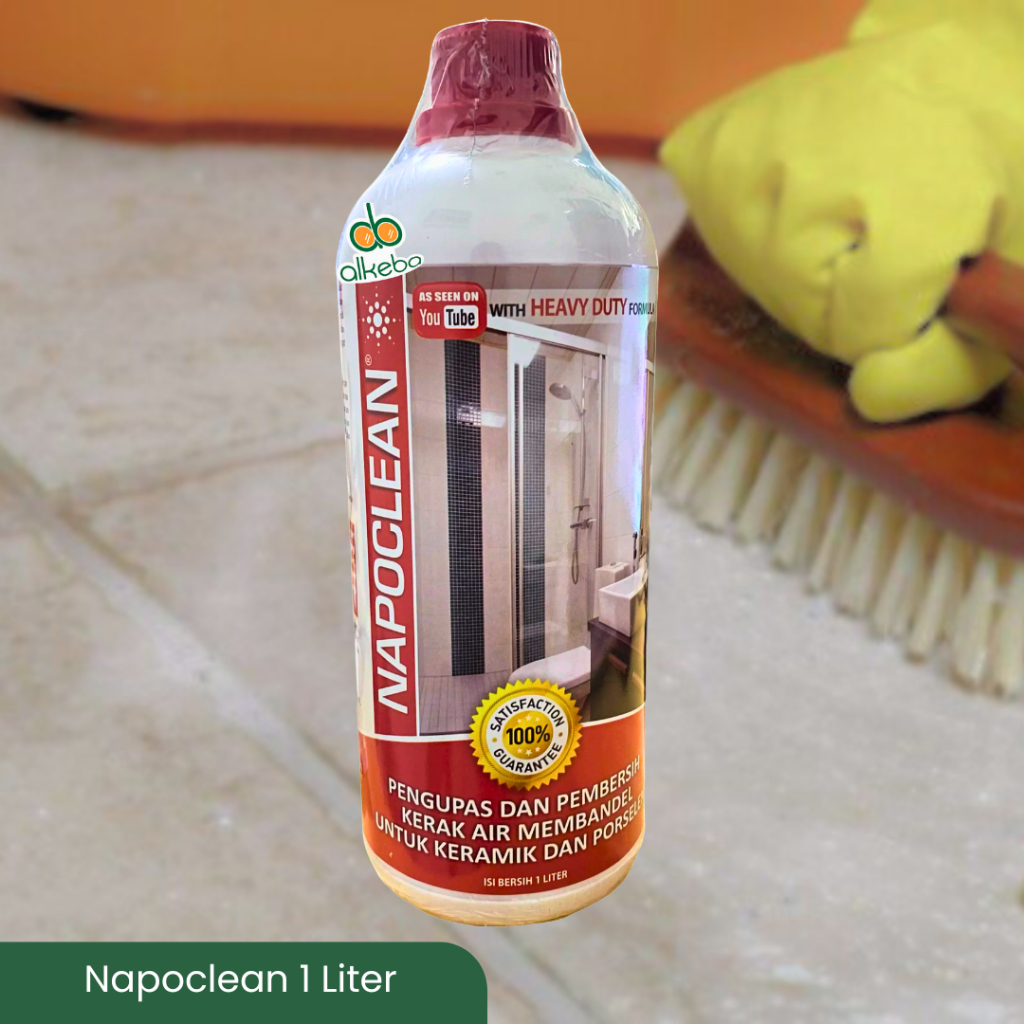 Jual Napoclean merah heavy duty 1 Liter - Pembersih kerak porselen noda ...