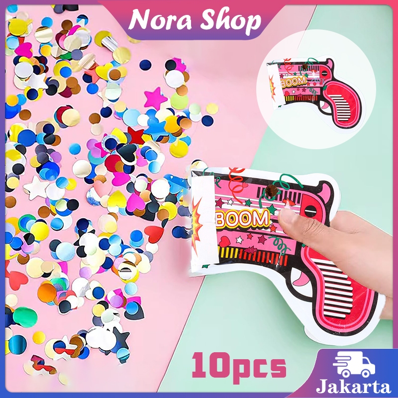 Jual Confetti Party Popper 10pcs Pistol Confetti Serbaguna Party Popper ...