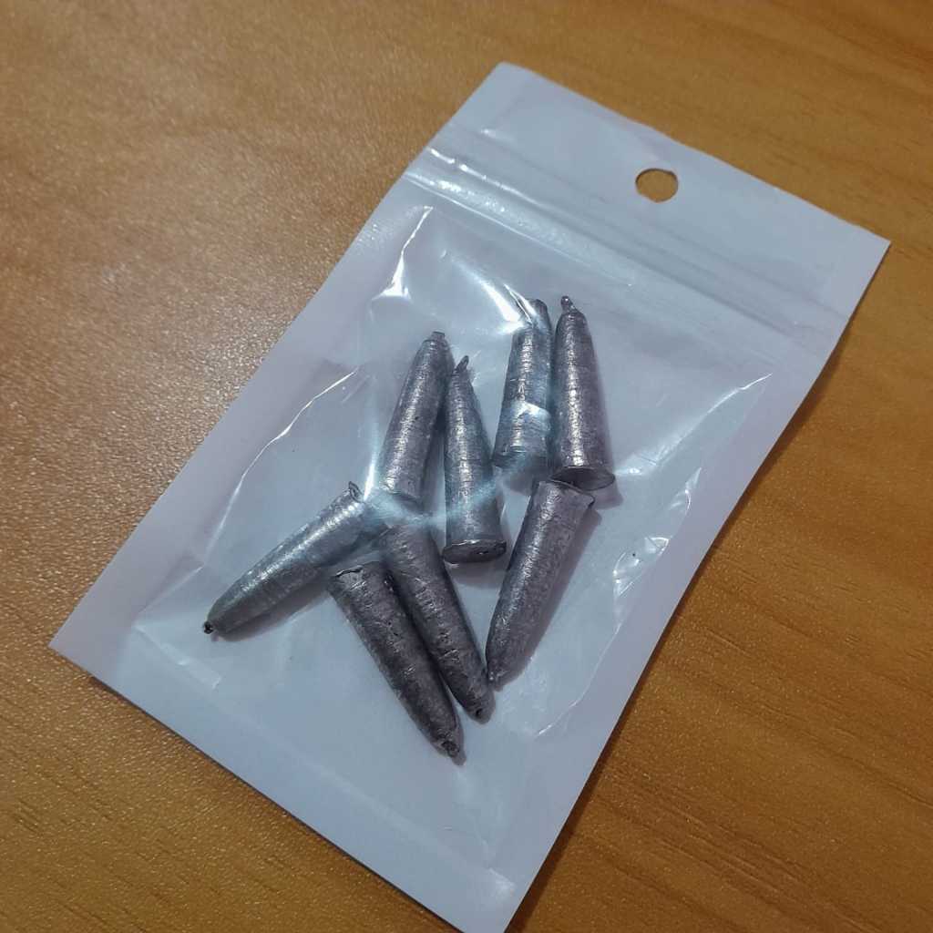 Jual Timah Kerucut Timah Pancing Pemberat Timah Lancip Mancing Kemasan ...