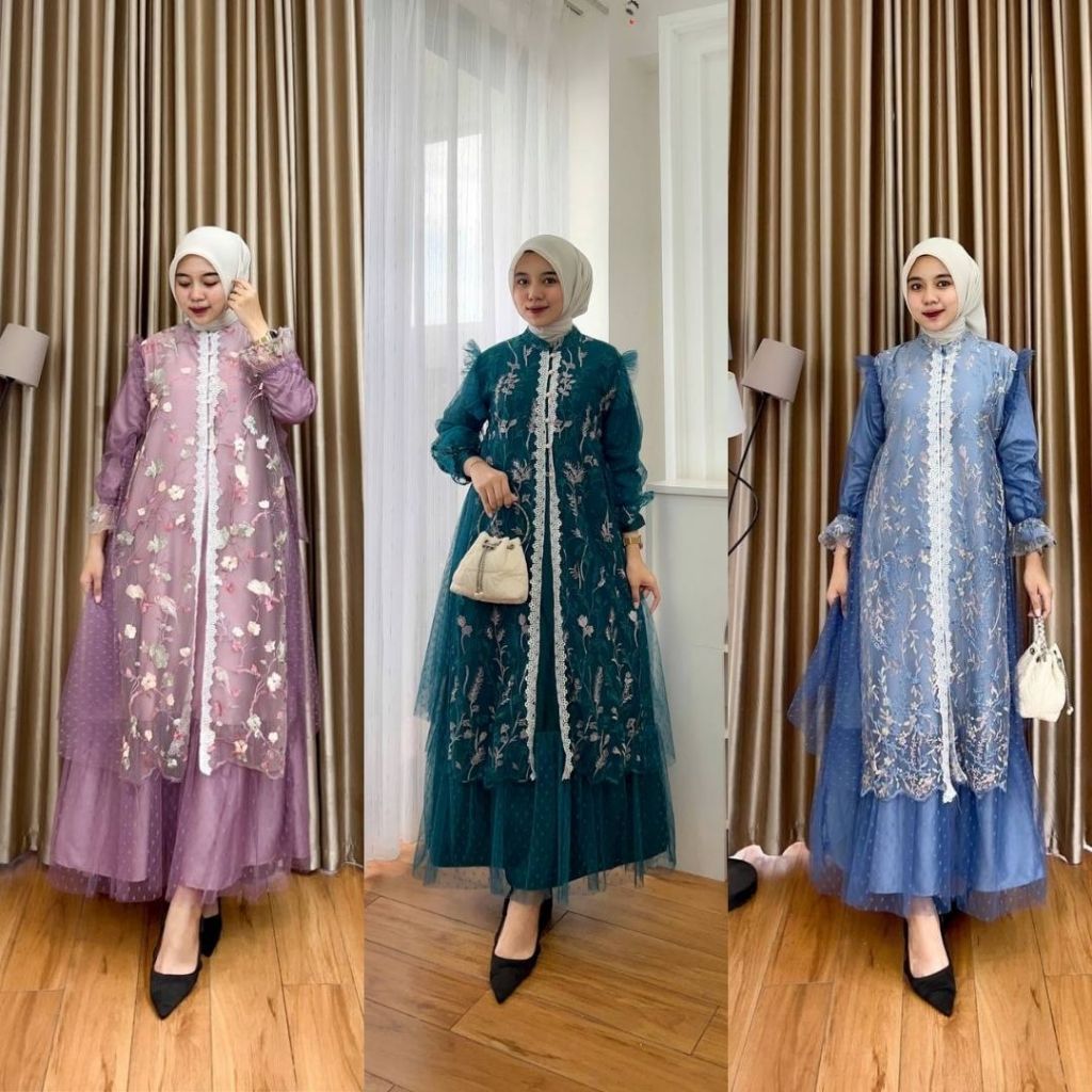 Jual Dress Brukat SHALIA DENADA IRANDA ROSELLA MONICA By Aii COLECTION ...