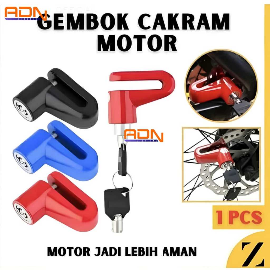 Jual G3 ADN FULL METAL MOTOLOCK GEMBOK ANTI MALING Sepeda Motor CAKRAM ...