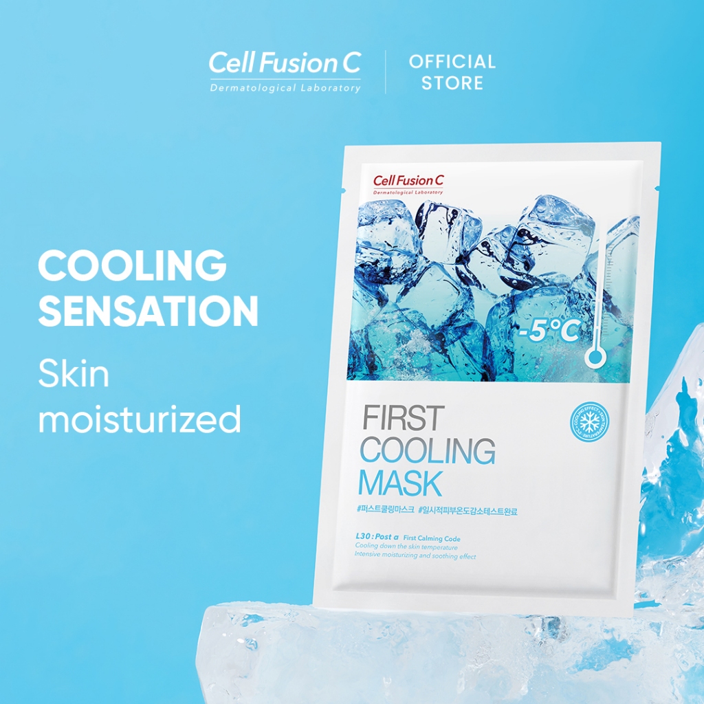 Jual CELL FUSION C - Post Alpha First Cooling Sheet Mask | Shopee Indonesia