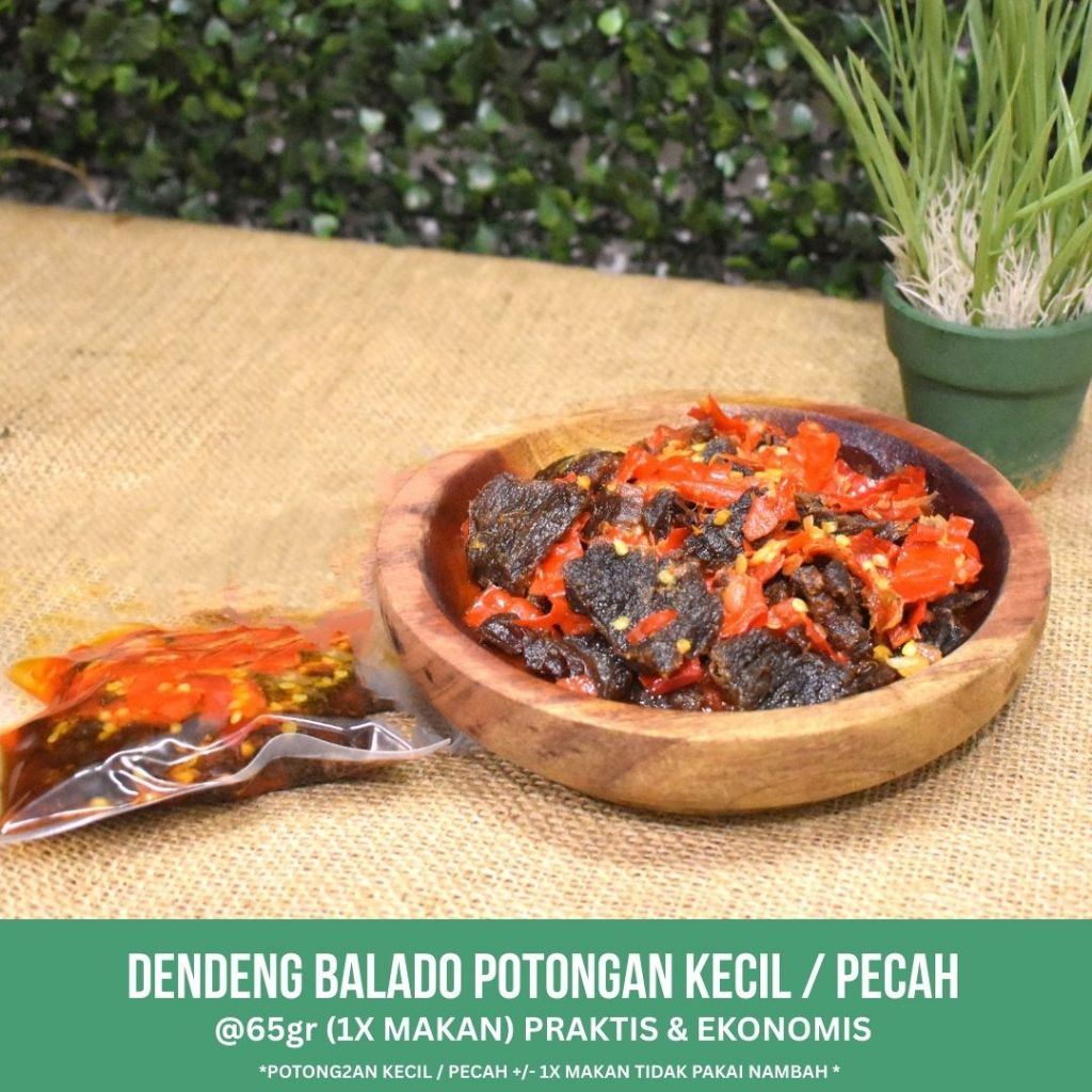 Jual Dendeng Balado Pecah / Potongan Kecil ( 65 gr ) | Shopee Indonesia