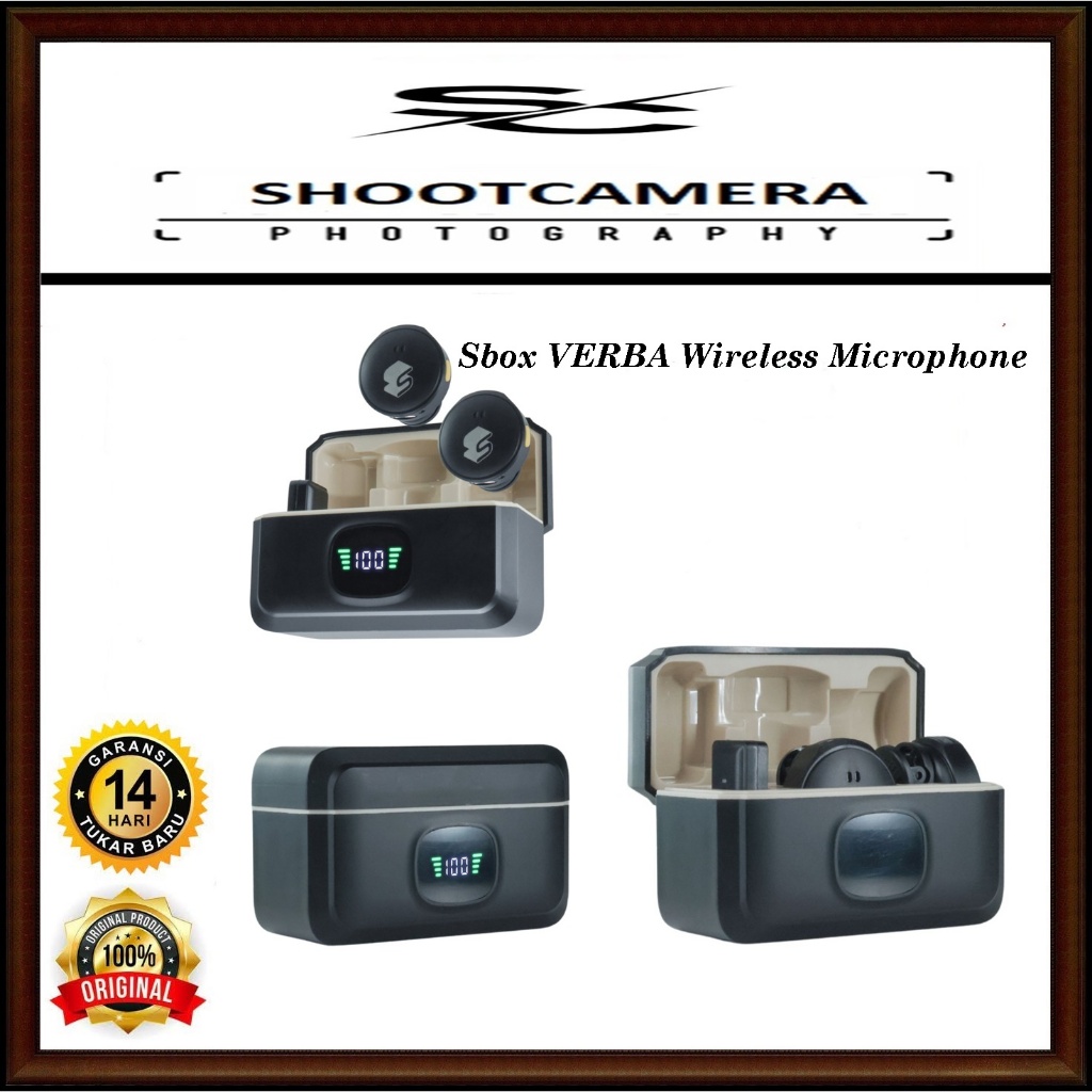 Jual SBOX VERBA WIRELESS MICROPHONE 2-In-1 Clip On Mic Magnetic ...