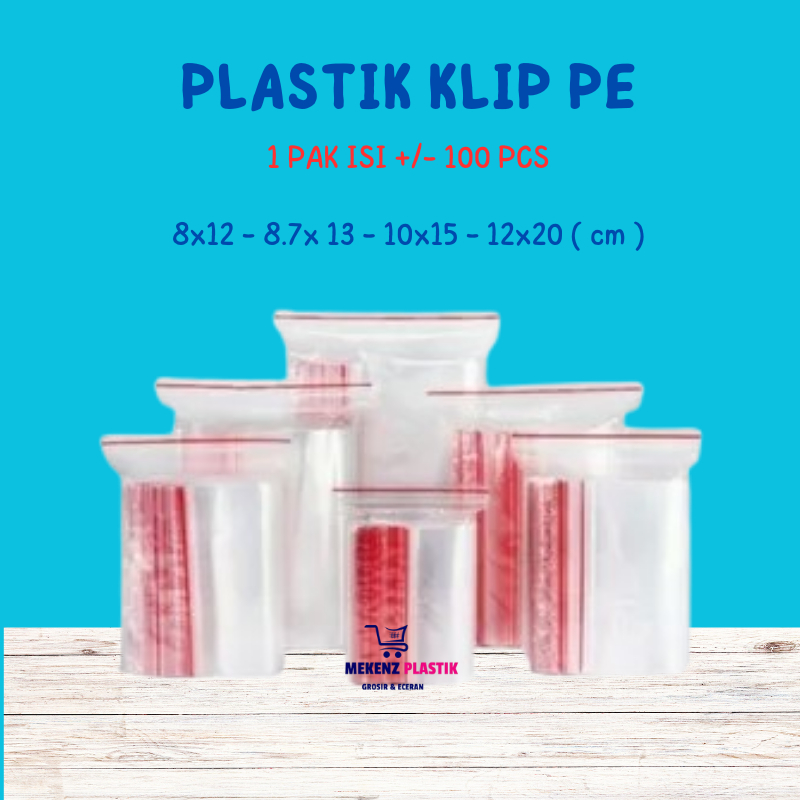 Jual Plastik Klip Ziplock Makanan 8x12 8.7x13 10x15 12x20 16x25 Isi ...