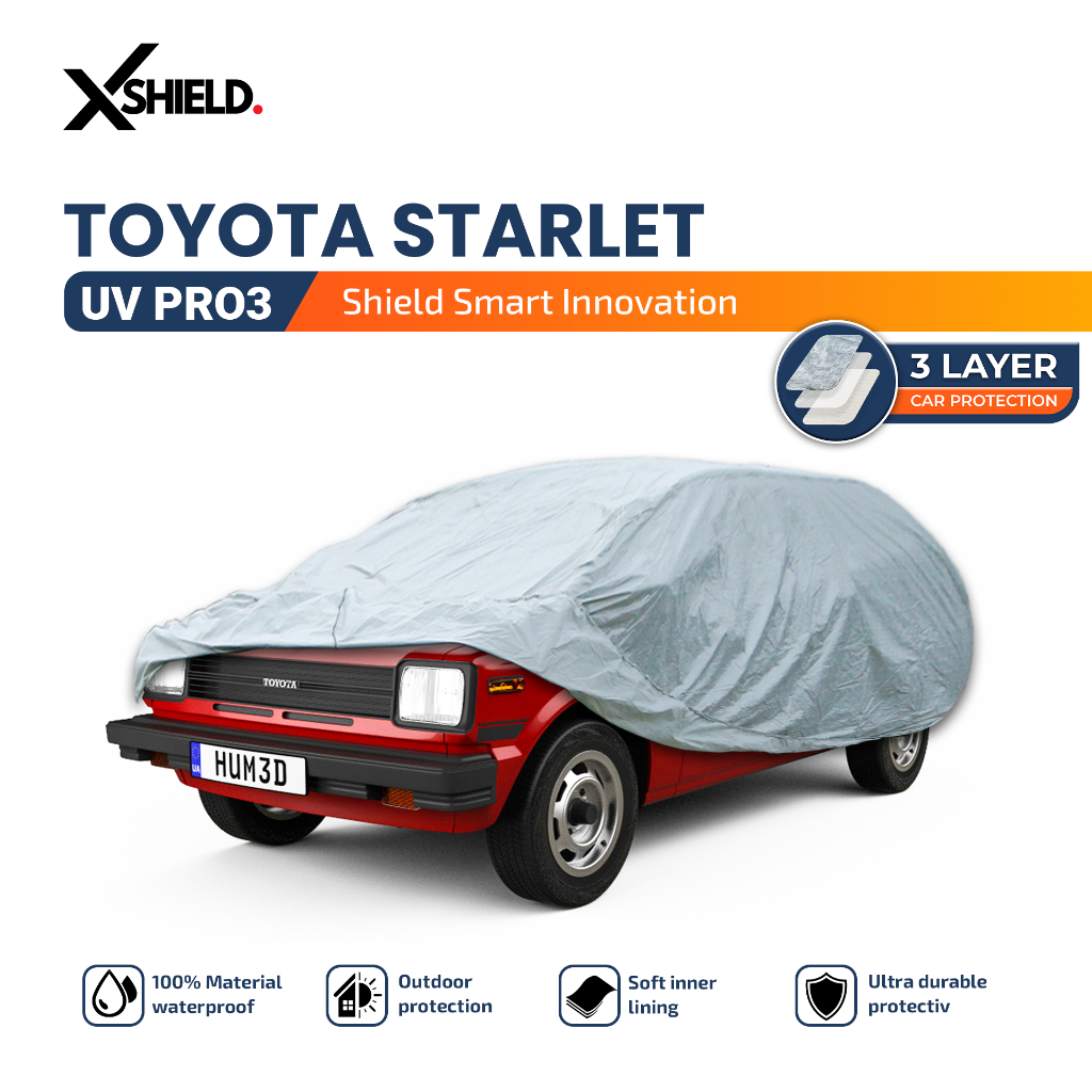 Jual 3 Layer Cover Mobil Starlet Alumunium Film Metalic Outdoor Tiga ...