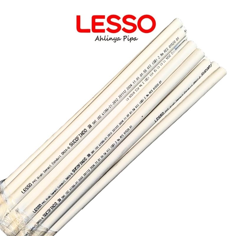 Jual Pipa conduit Lesso 20mm panjang 2.9m LESSO PVC HIGH IMPACT CONDUIT ...