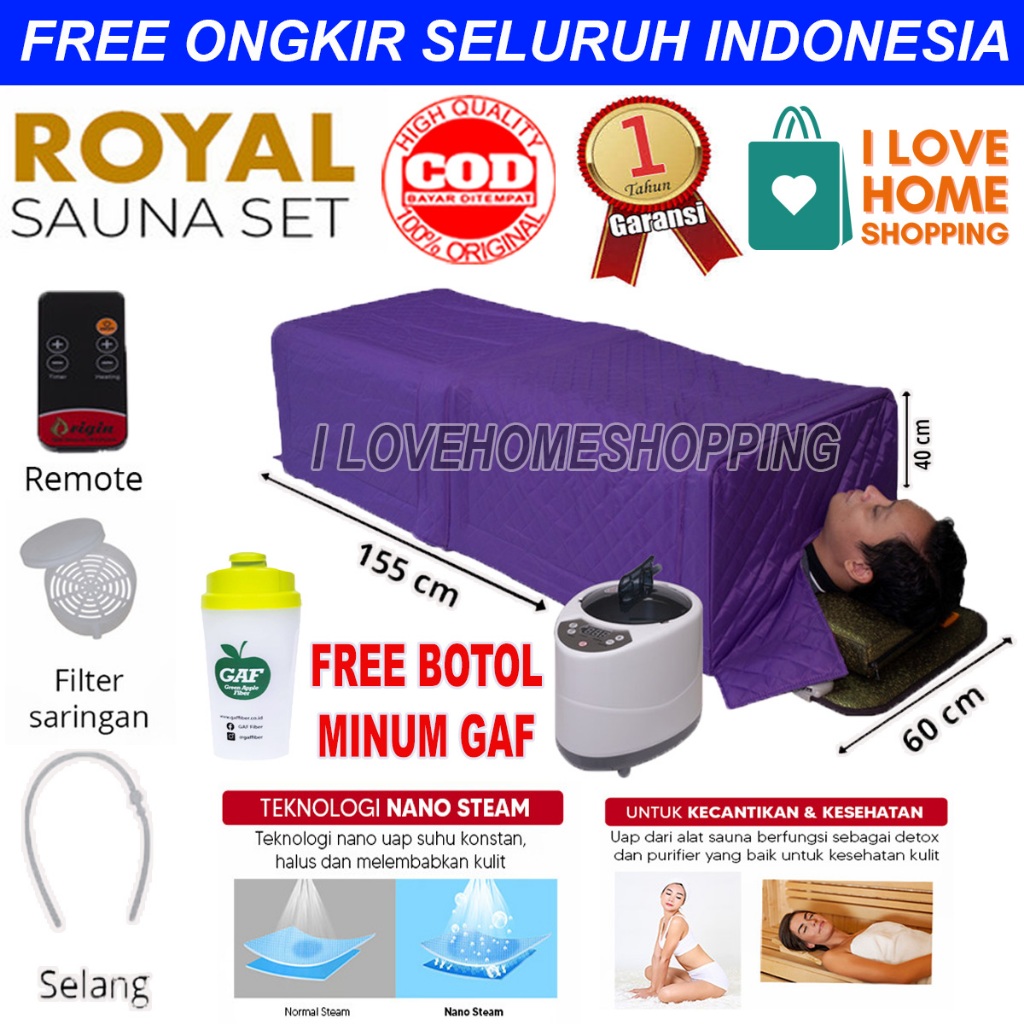 Jual Royal sauna Portable Set Lengkap | Shopee Indonesia