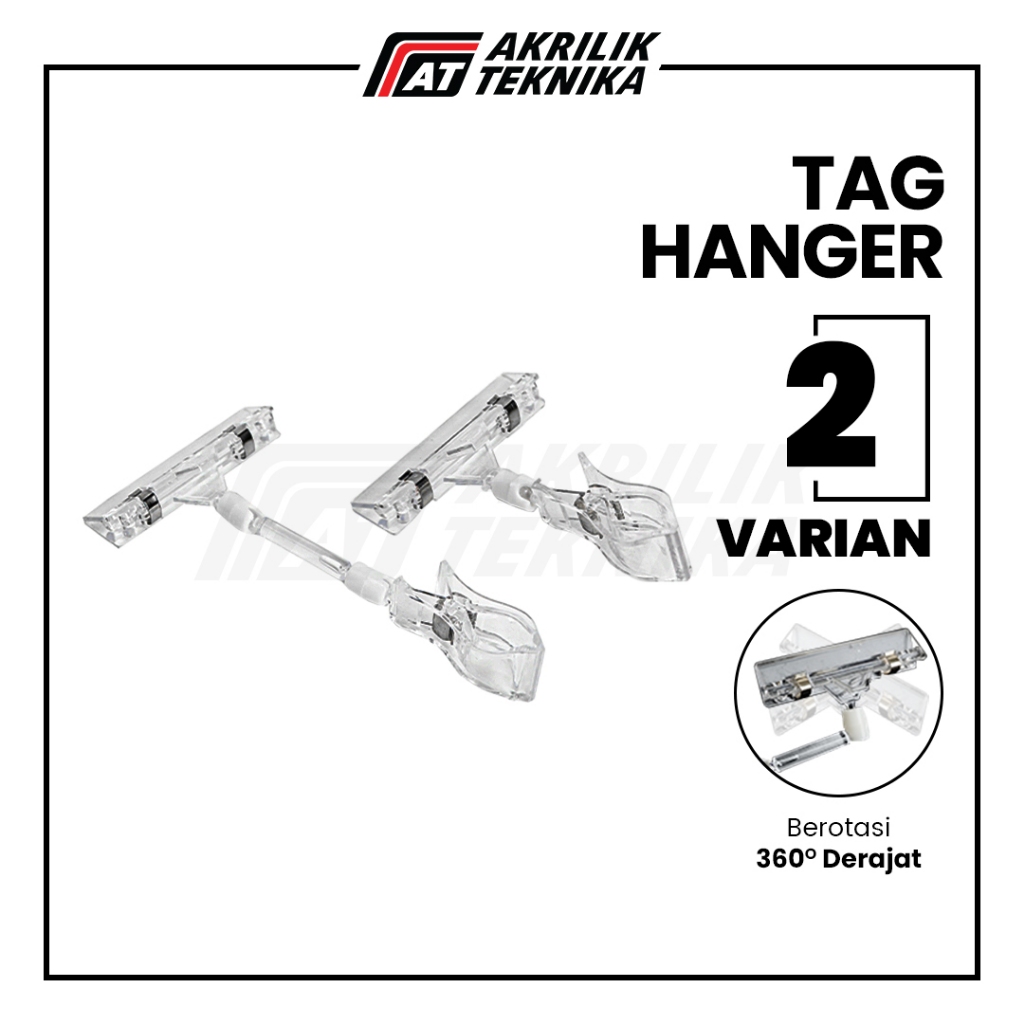 Jual Tag Hanger Clip / Price Tag Holder / Penjepit Kertas Harga Akrilik ...