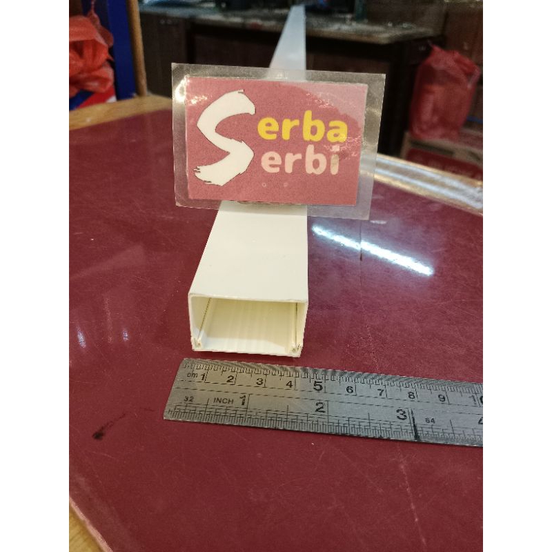Jual (/BATANG 25X40 PIPA PETAK) Wiring listrik Trunking Pvc +-1.6m ...